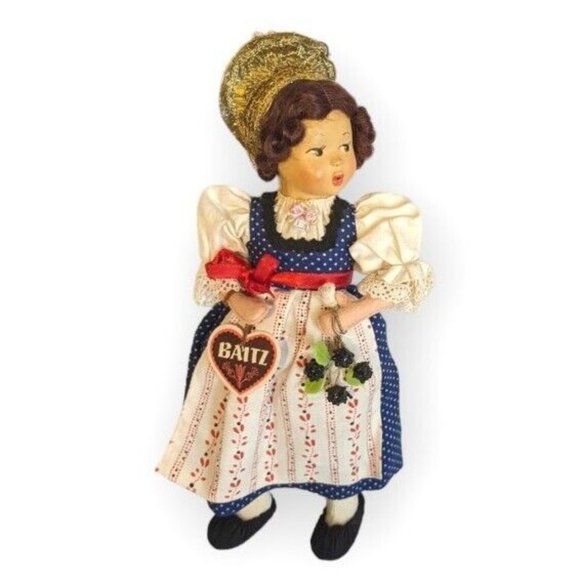 Baitz | Toys | Baitz Doll Austria Whistling Wachau Girl Folk Art Dress ...